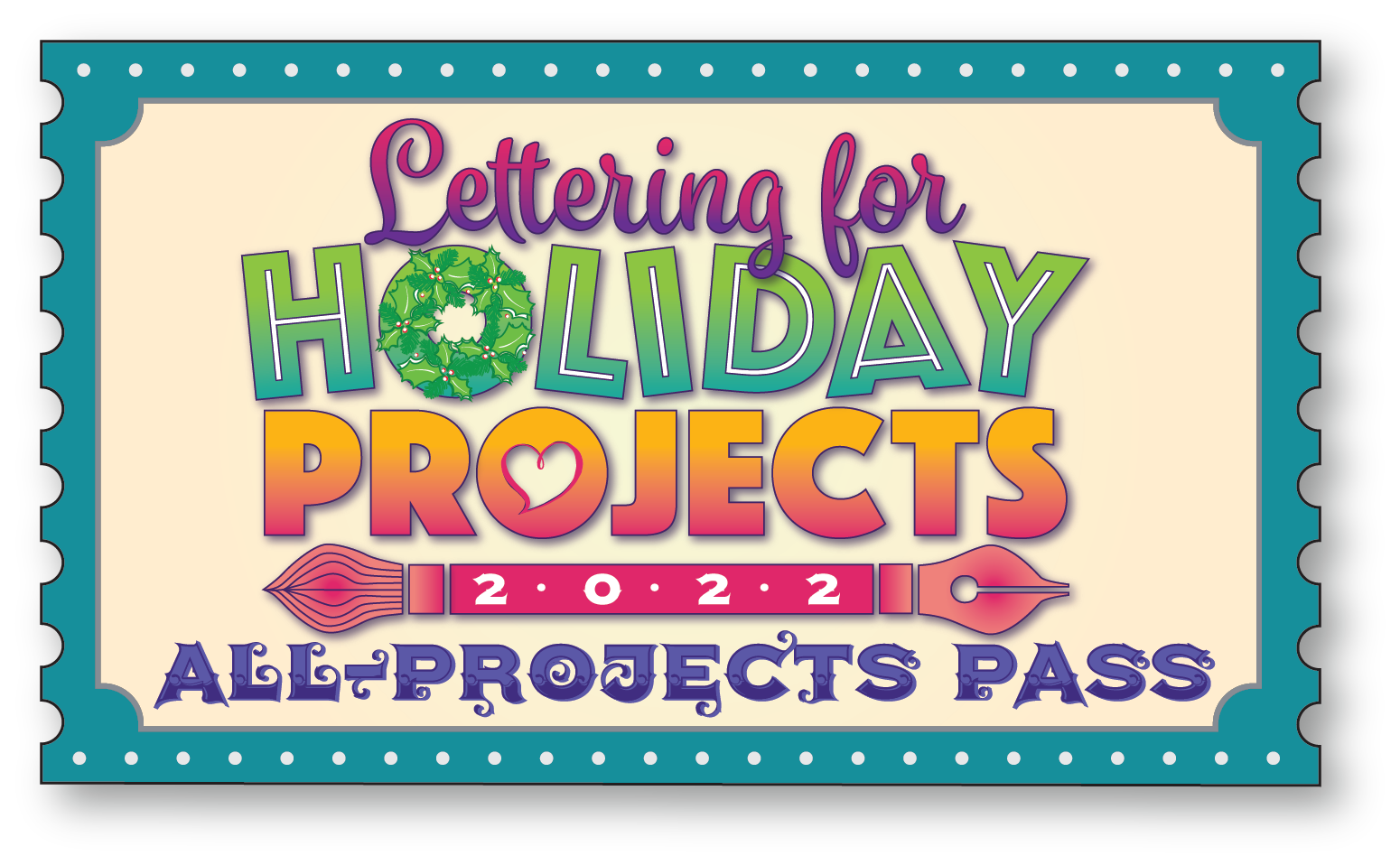 All-Projects Pass! Lettering for Holiday Projects 2022